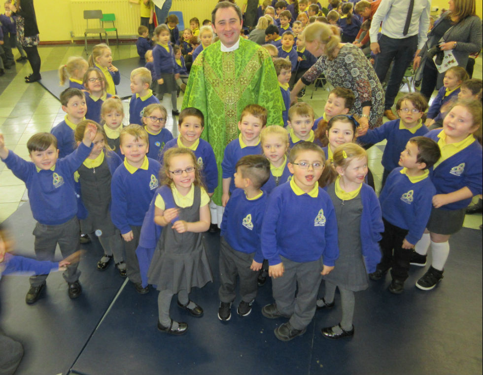 Father Raymond celebrated mass with the P1 & P2 classes for Catholic ...