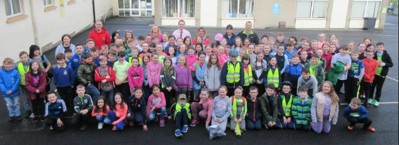 Holy Trinity KS2 pupils take part in the SUSTRANs Big Pedal to school ...